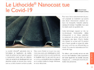 Lithcote S.A. Vom.be - Nobacoat® kills Covid-19 - Lithcote S.A.
